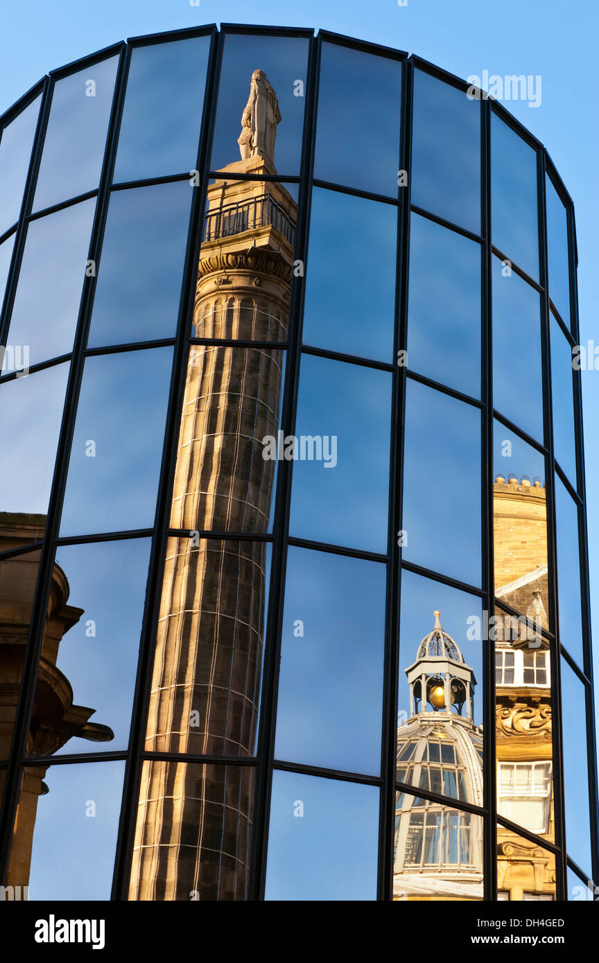 Reflections of buildings in glass Stock Photo - Alamy