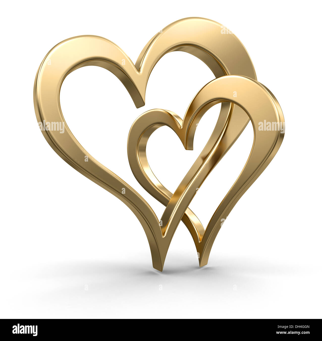 Two bound hearts Stock Photo - Alamy