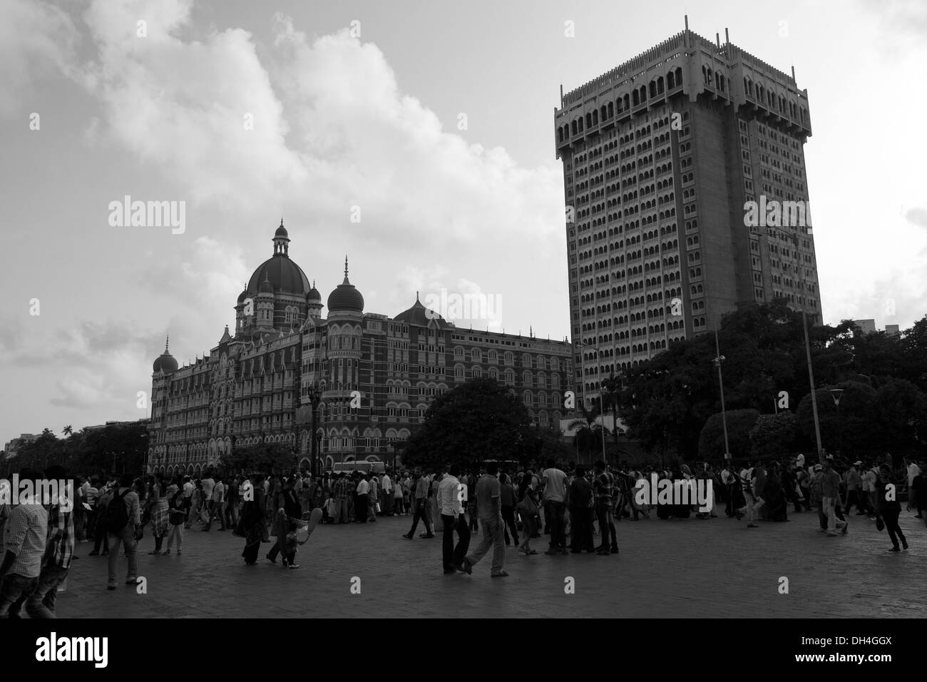 old and new Taj Mahal Hotel Apollo Bunder Colaba Mumbai Maharashtra ...
