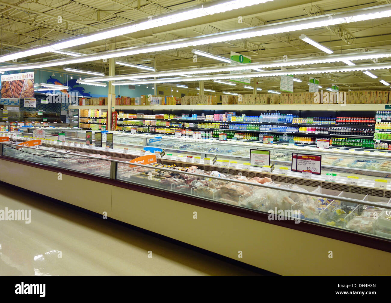 Supermarket aisle in Toronto, Canada Stock Photo - Alamy
