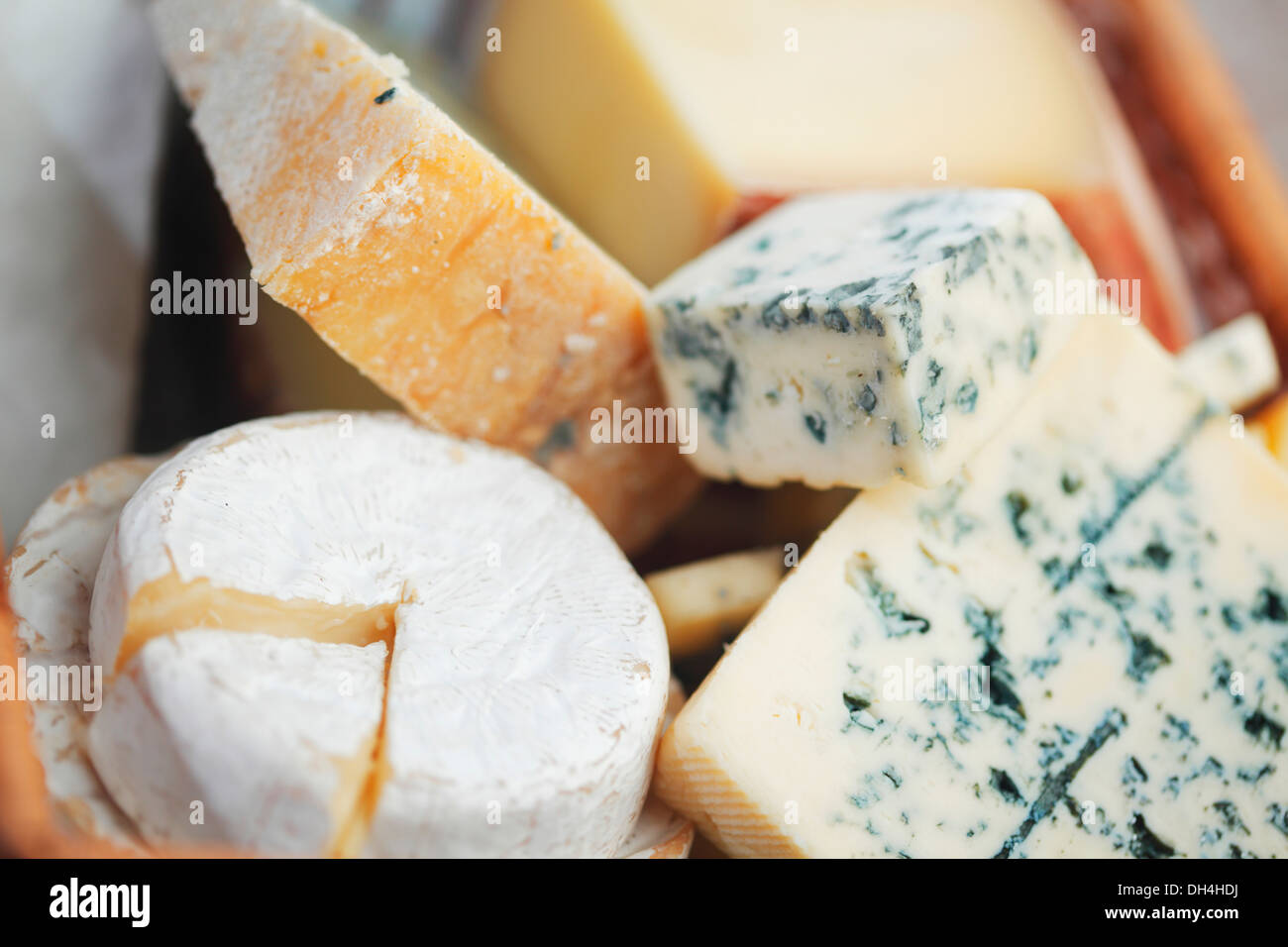 Various types of cheese composition Stock Photo - Alamy