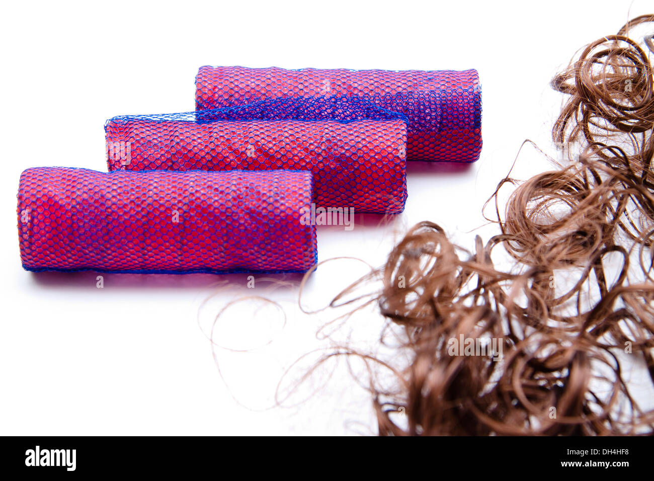 Locks roller with hair locks Stock Photo - Alamy