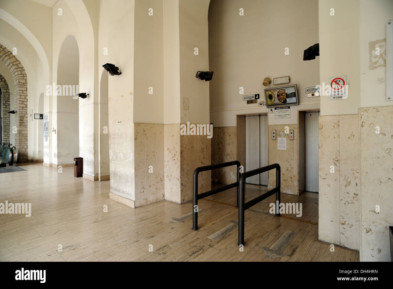 Italy, Basilicata, Potenza, the new system of escalators and elevators ...