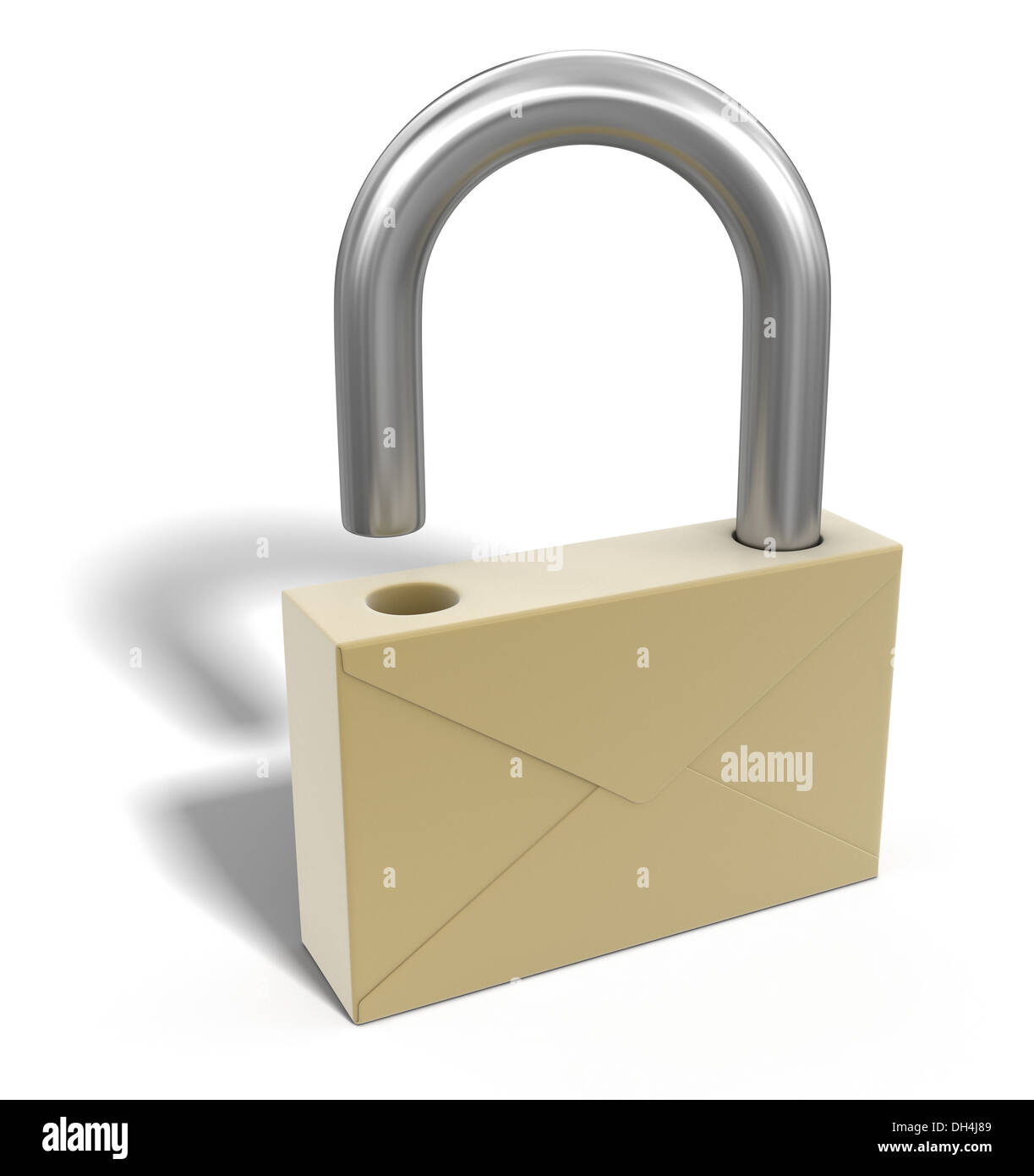 letter lock (clipping path included Stock Photo - Alamy