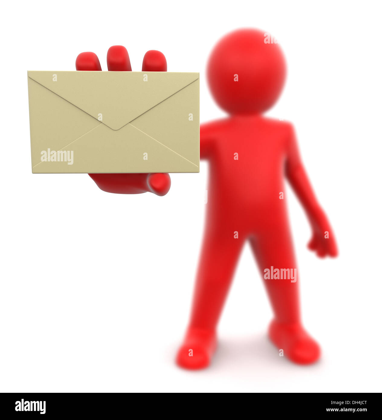 Man with letter Stock Photo - Alamy