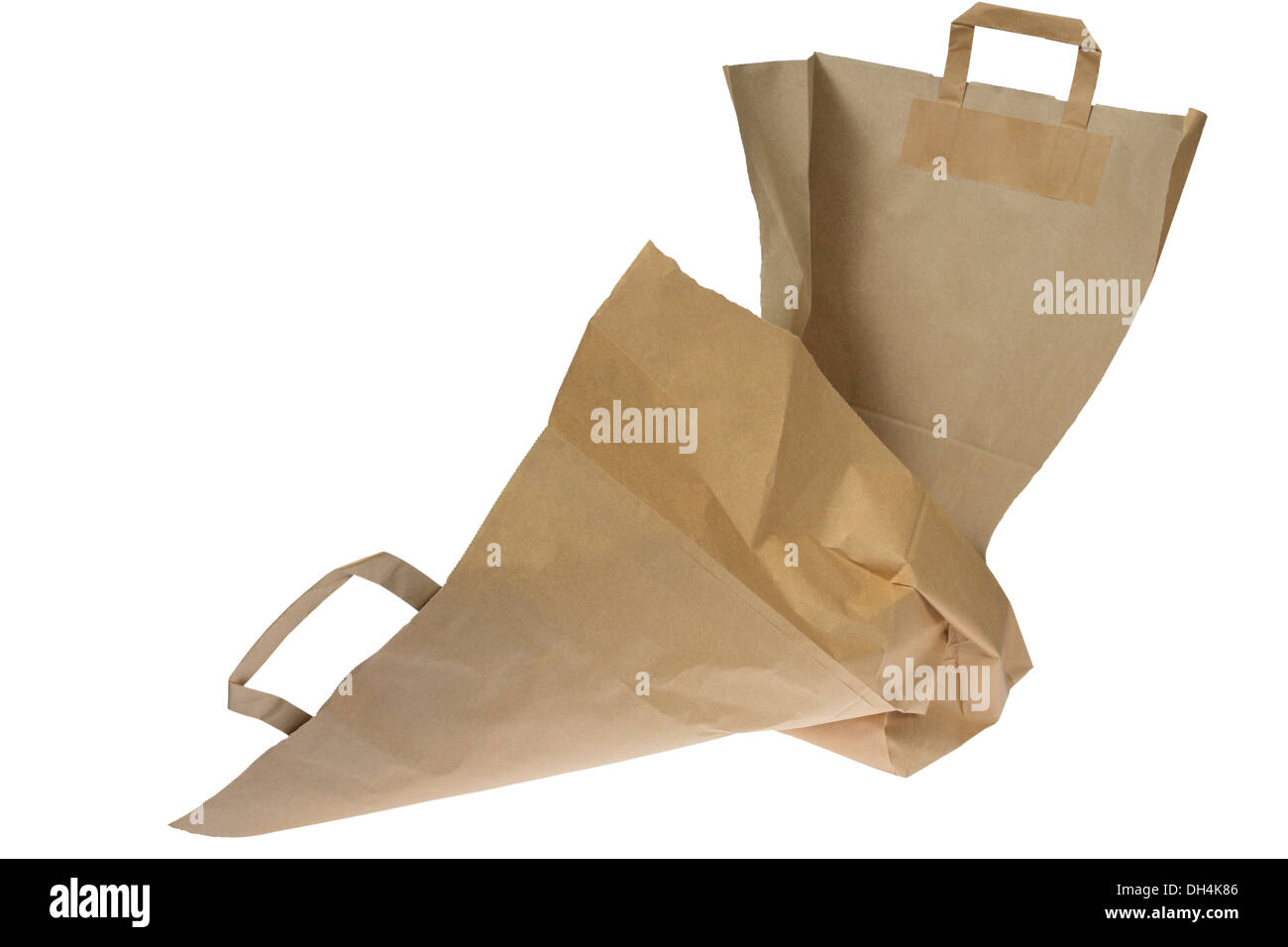 Torn brown Paper Bag isolated on white background Stock Photo - Alamy