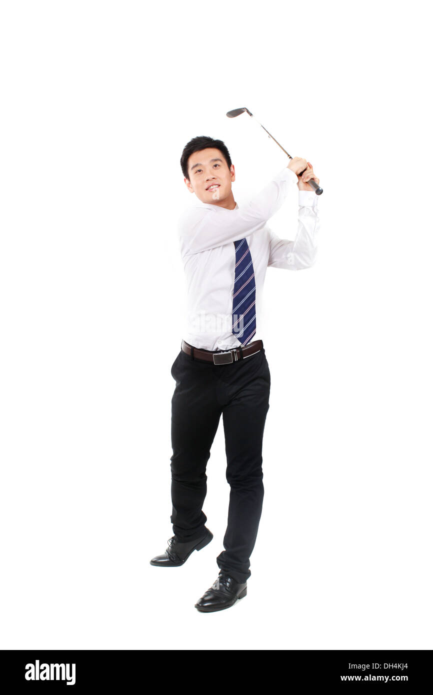 Chinese man playing golf hi-res stock photography and images - Alamy
