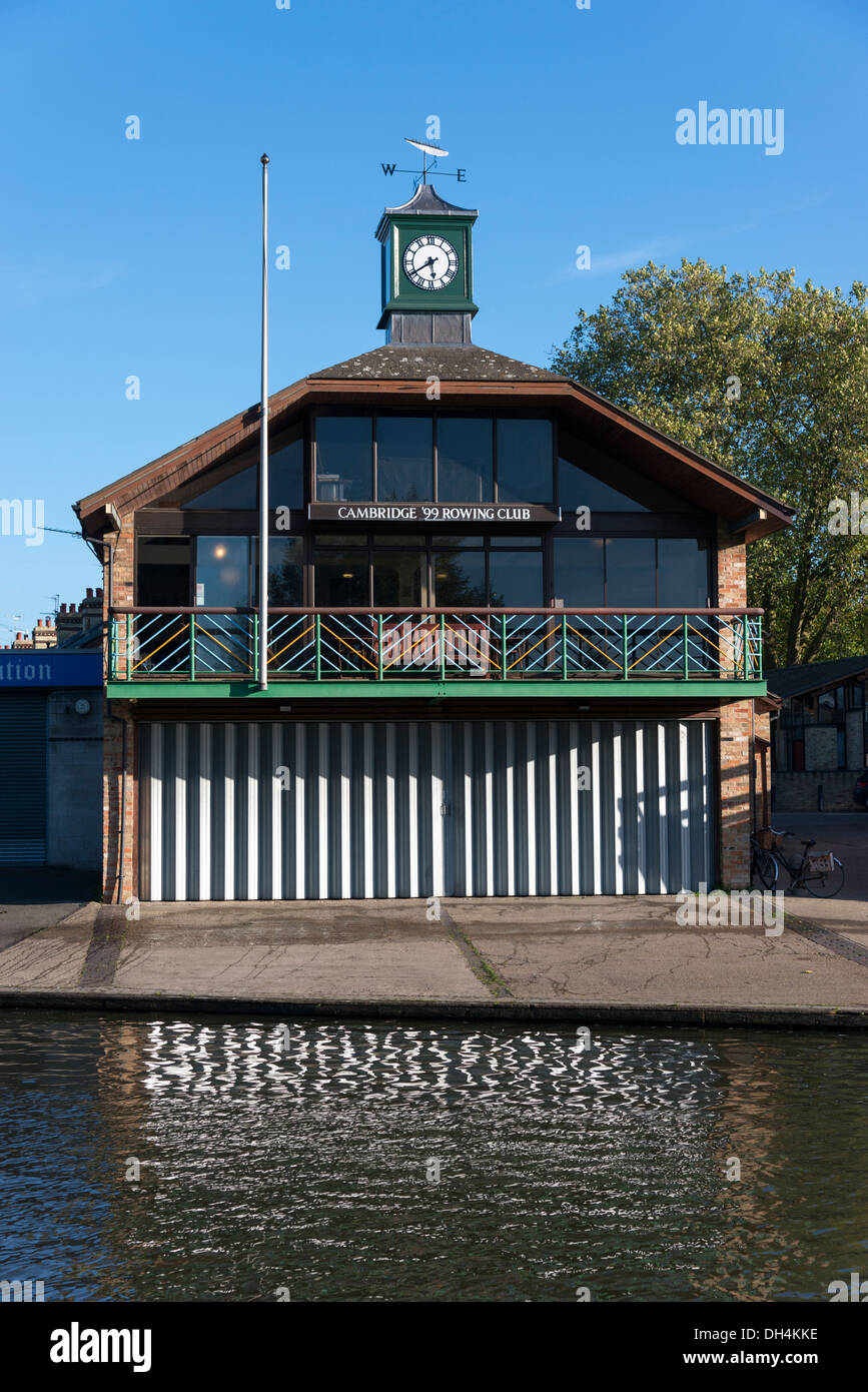 The Cambridge 99 rowing club on the River Cam Cambridge UK Stock Photo ...