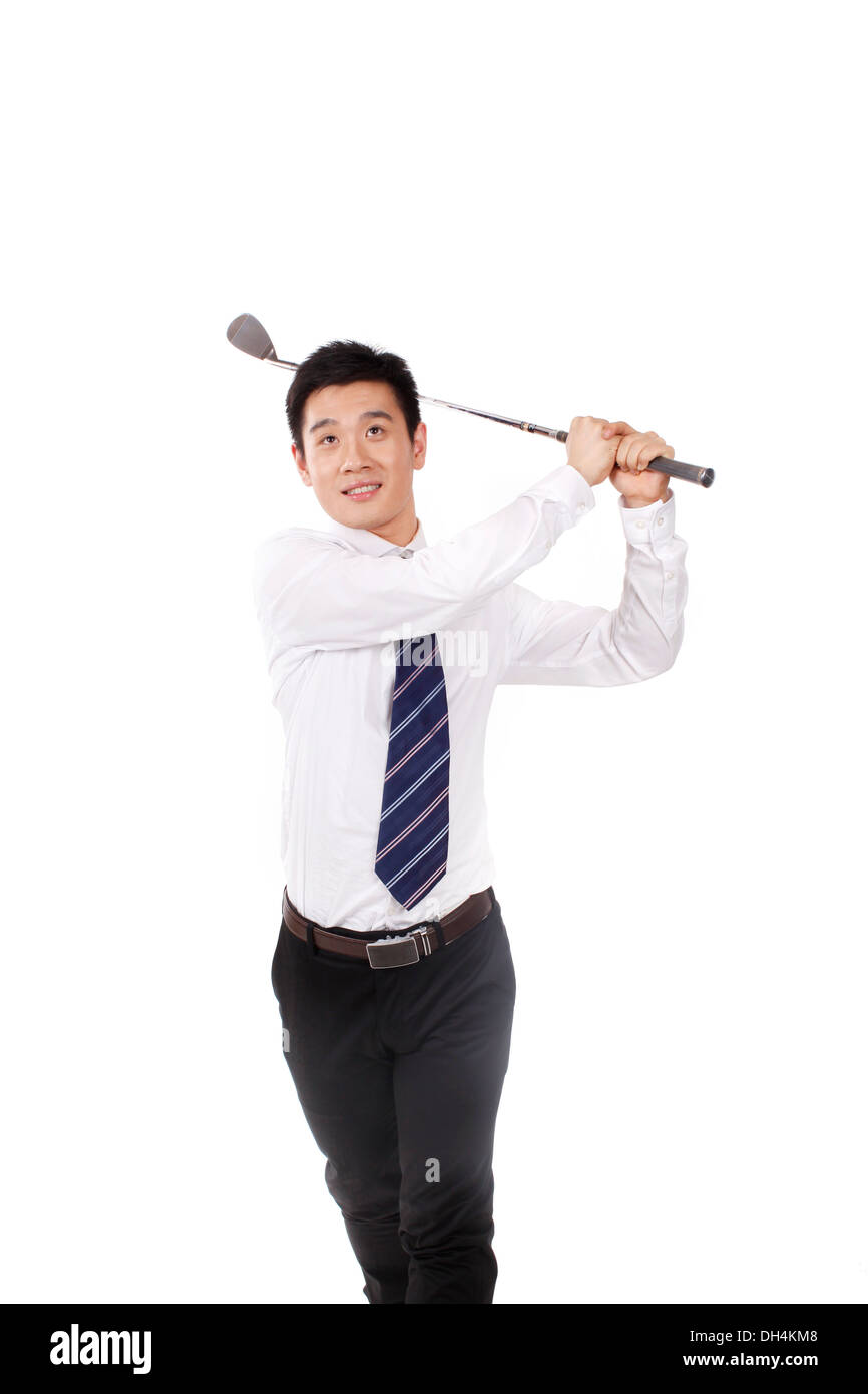 Chinese man playing golf hi-res stock photography and images - Alamy