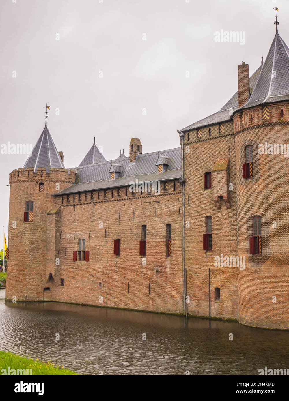 Medieval Muiderslot Castle is one the most famous and well-preserved ...