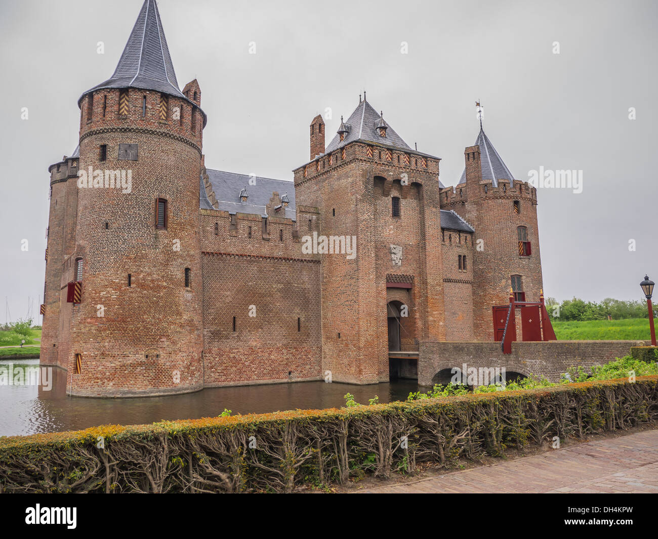 Medieval Muiderslot Castle is one the most famous and well-preserved ...