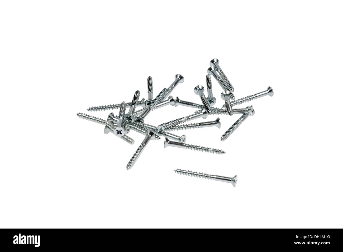 Screws isolated on white background Stock Photo - Alamy