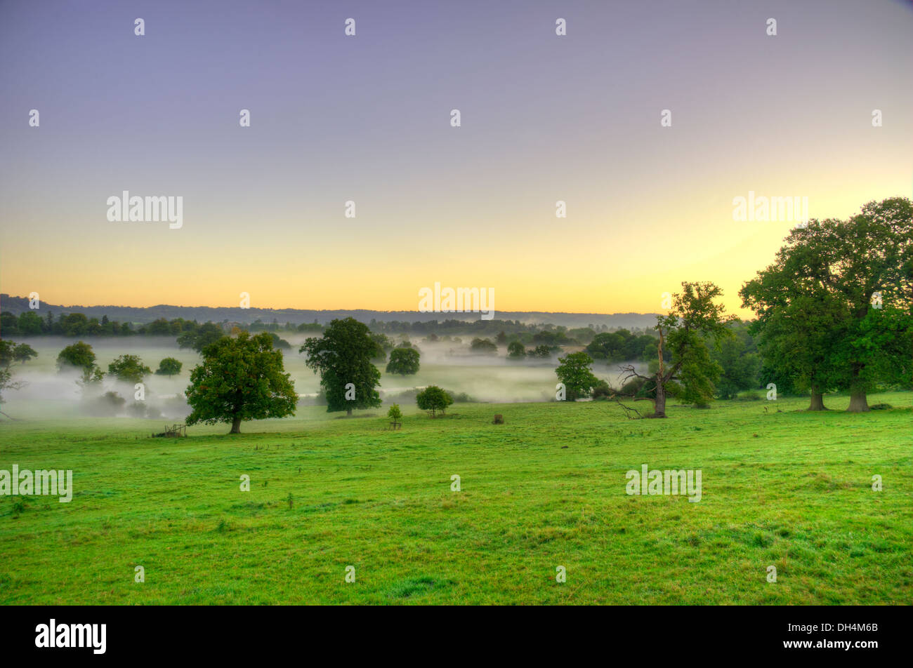 Box hill surrey sunset hi-res stock photography and images - Alamy