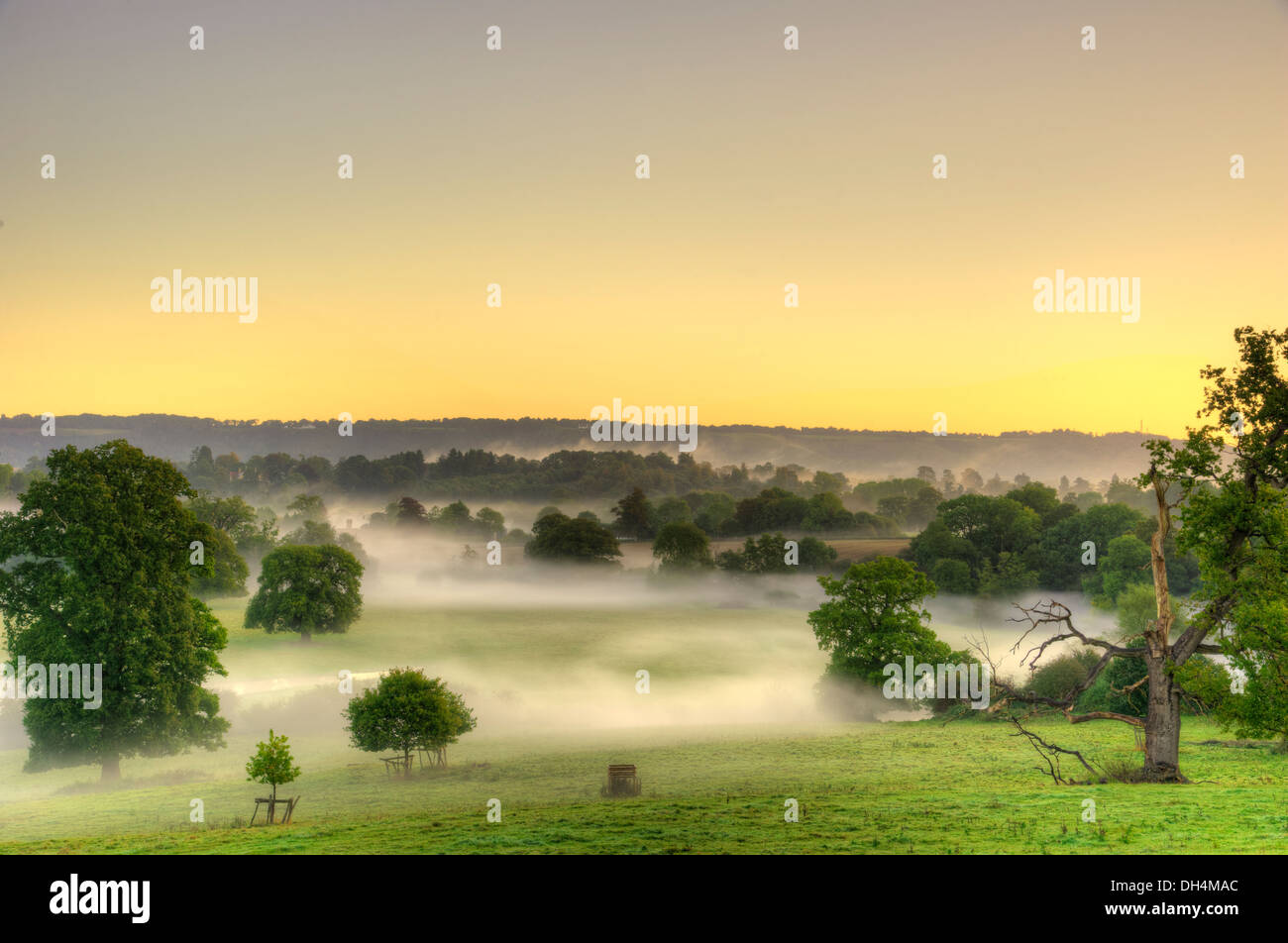 Box hill surrey sunset hi-res stock photography and images - Alamy