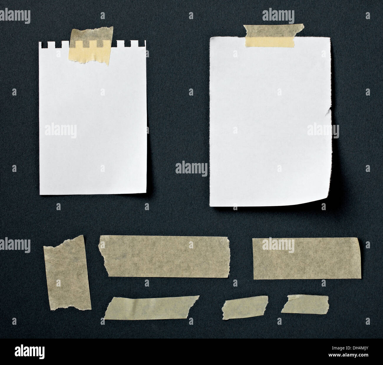 note paper with adhesive tape Stock Photo - Alamy