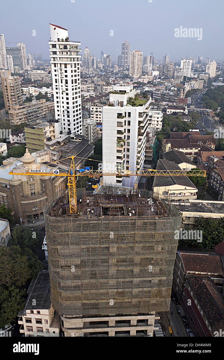 Skyscraper building under construction Girgaon at Mumbai Maharashtra ...