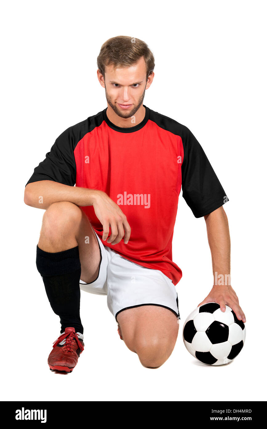 Happy soccer player Cut Out Stock Images & Pictures - Alamy