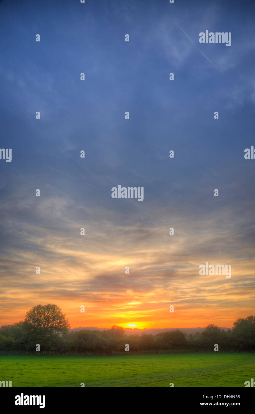 Box hill surrey sunset hi-res stock photography and images - Alamy
