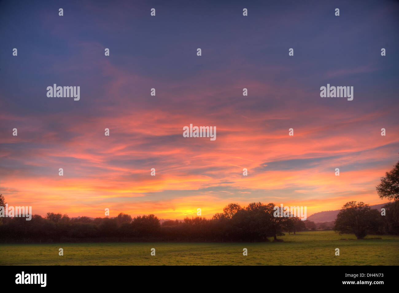 Surrey Hills, Box Hill sunsets Stock Photo - Alamy