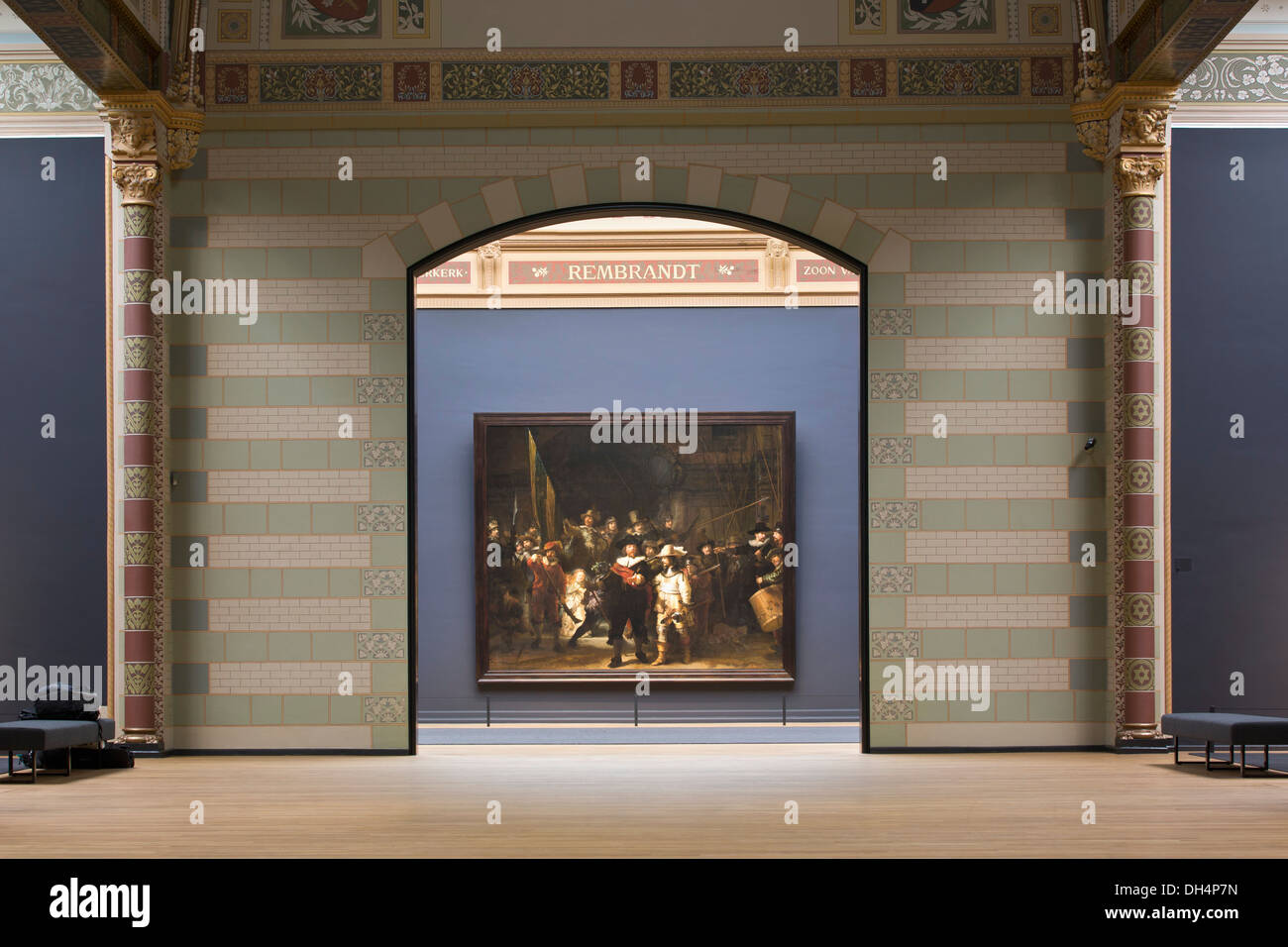 Netherlands, Amsterdam, Rijksmuseum. Background Painting The Night ...