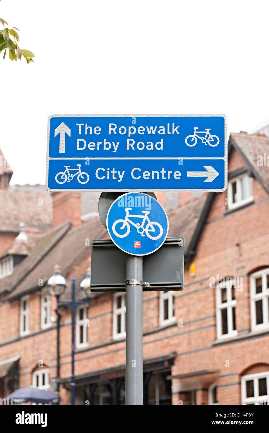 Bicycle ahead warning signs hi-res stock photography and images - Alamy