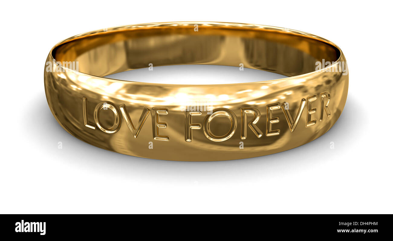 Gold ring (clipping path included Stock Photo - Alamy