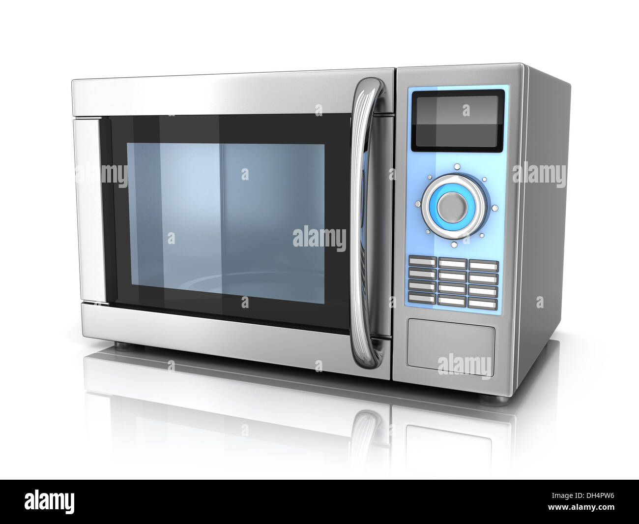 microwave on white background (done in 3d Stock Photo - Alamy
