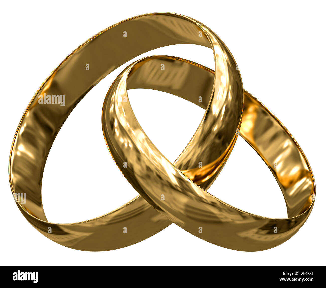 Gold rings (clipping path included Stock Photo - Alamy