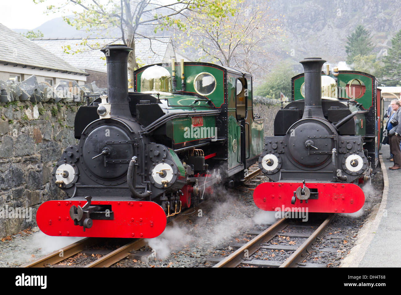 Ffestiniog railway steam locomotive blanche hi-res stock photography and images - Alamy