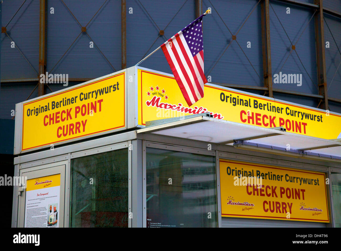 Checkpoint Charlie Restaurant, Berlin, Germany, Europe Stock Photo - Alamy