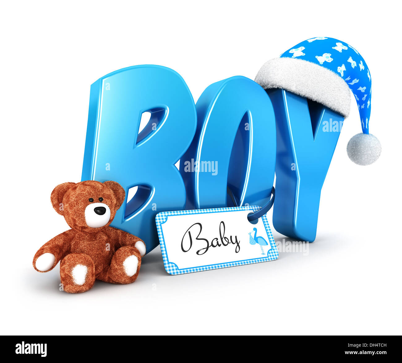 3d word boy concept, isolated white background, 3d image Stock Photo ...