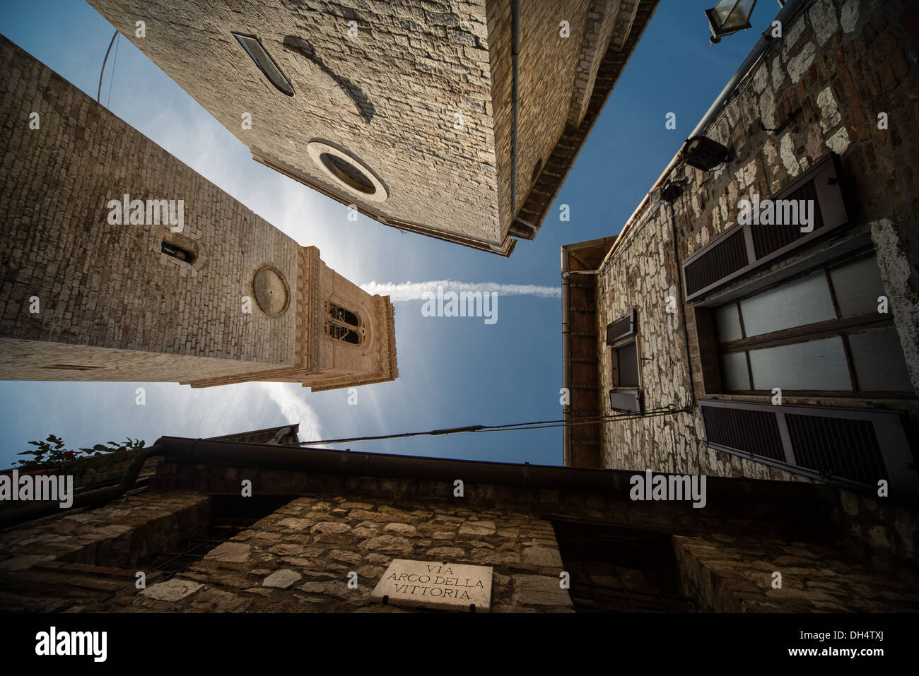 Look up at the buildings Stock Photo - Alamy