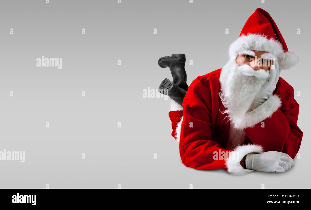 Santa lying down hi-res stock photography and images - Alamy