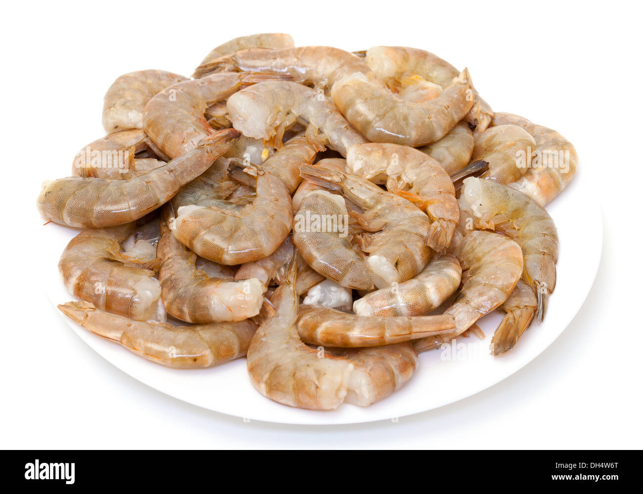 Raw headless prawns Stock Photo - Alamy