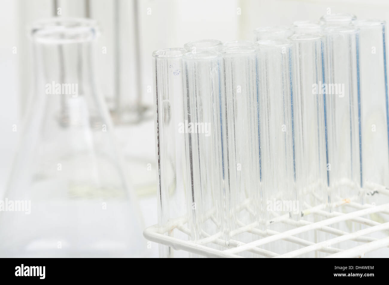 preparation liquids to be put in row test tube measuring ph with ...