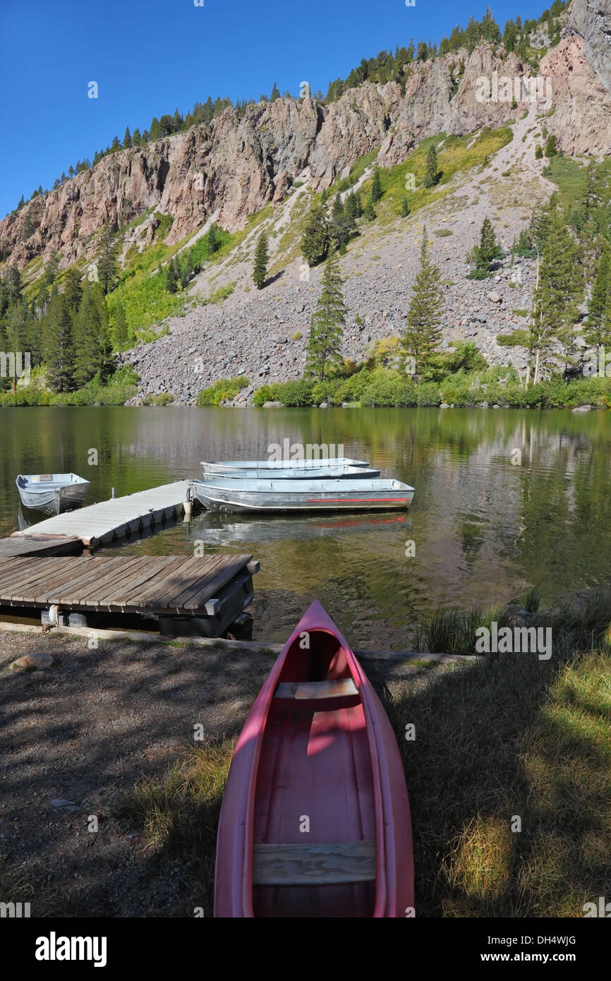Small red boat Stock Photo - Alamy