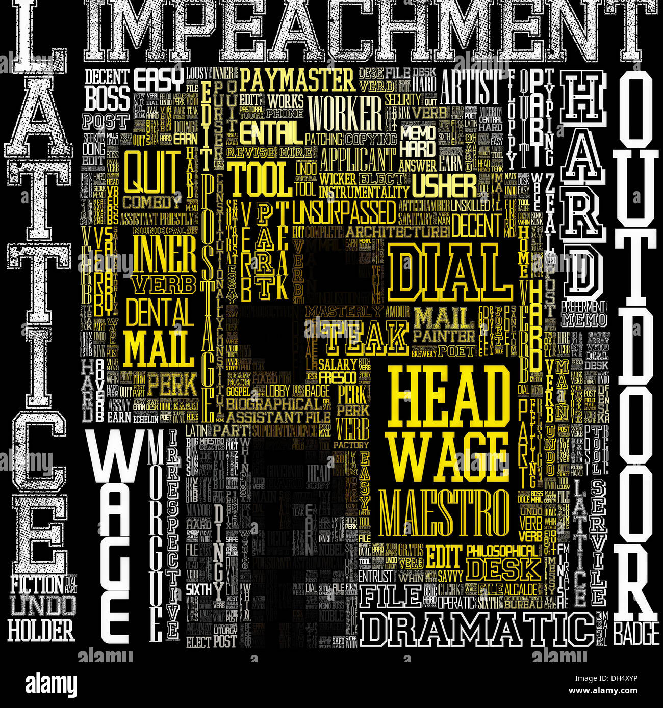 Typographies typography words word hi-res stock photography and images ...