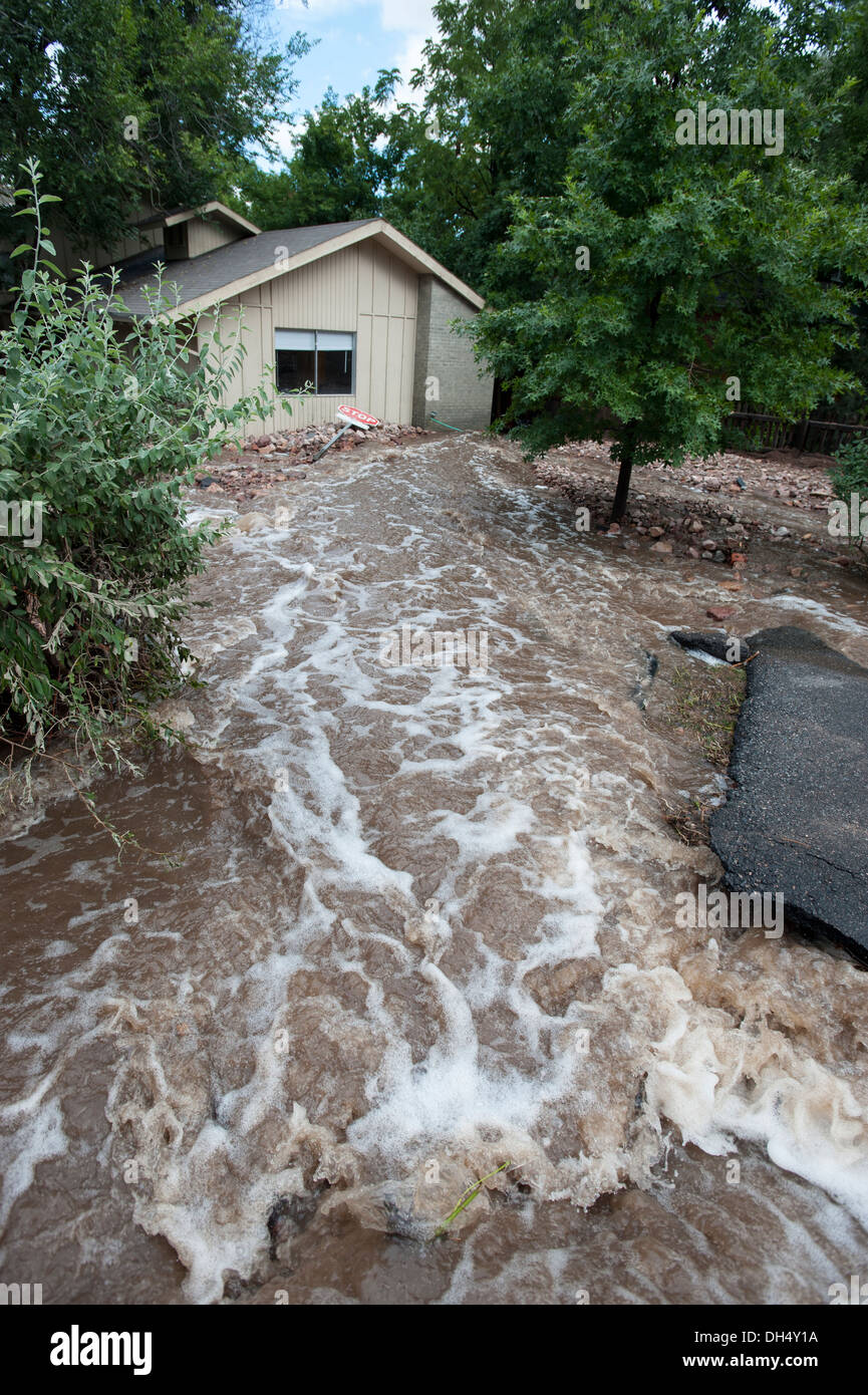 Boulder, CO Flood Stock Photo - Alamy