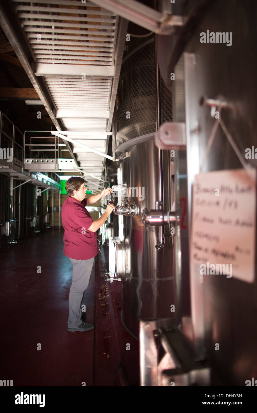 Alessio Planeta photographed in the distillery, Planeta winery, the ...