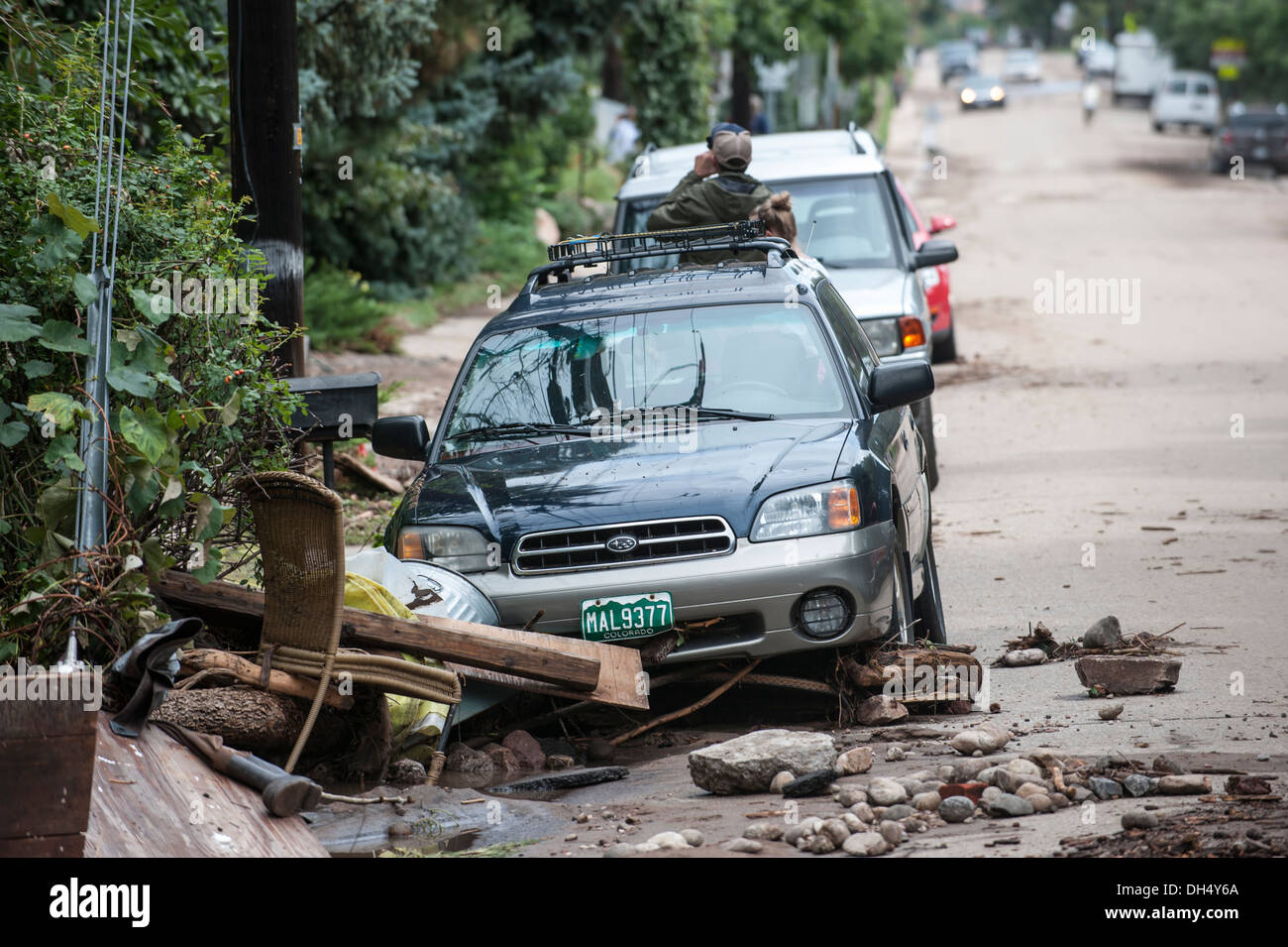 Boulder, CO Flood Stock Photo - Alamy