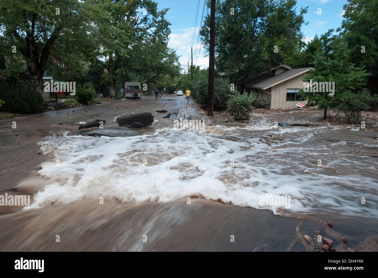 Boulder, CO Flood Stock Photo - Alamy