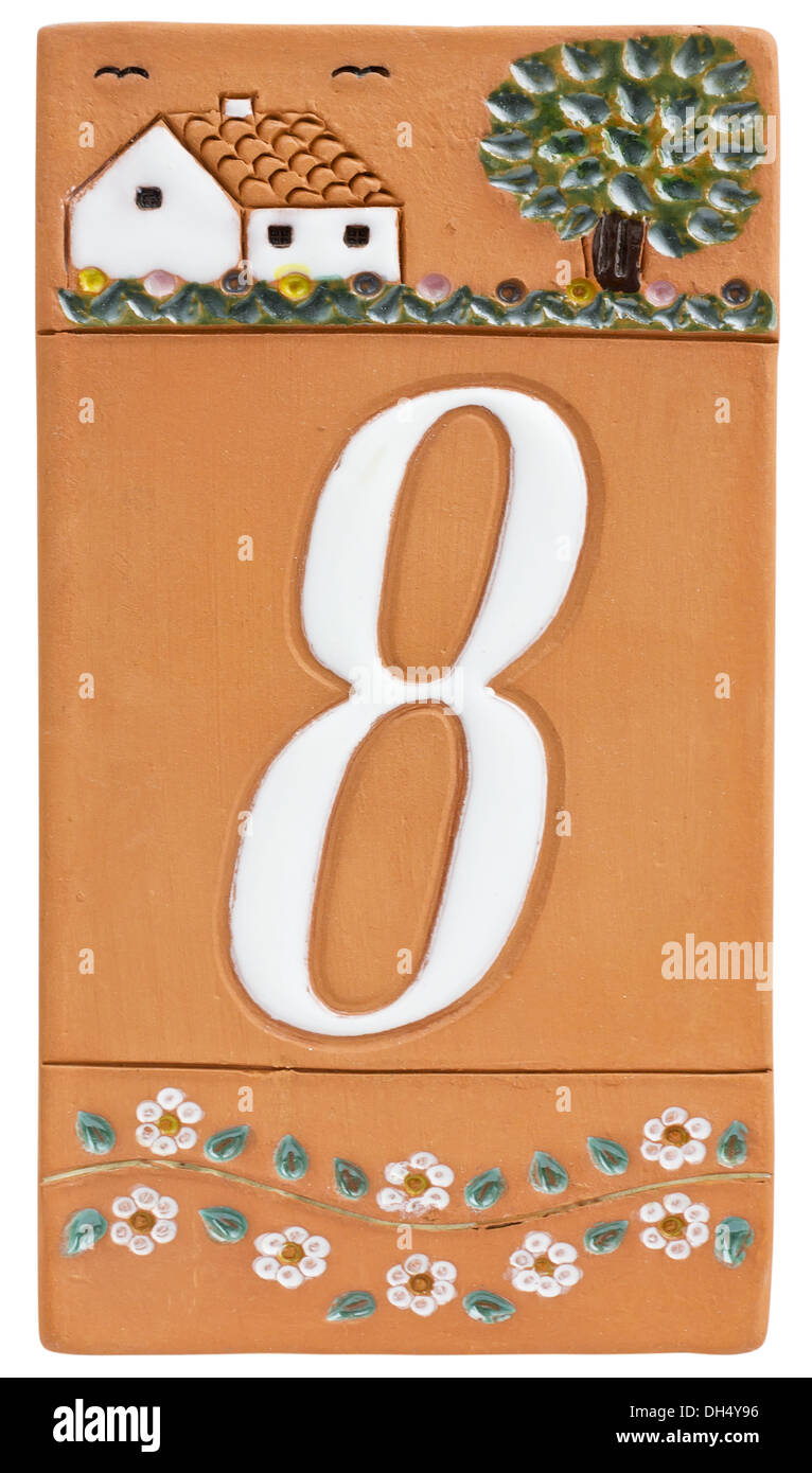 house number 8 Stock Photo - Alamy