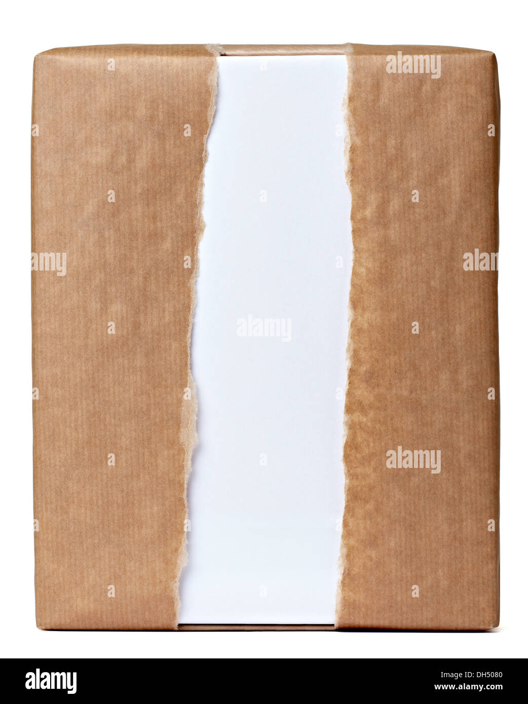 Torn parcel paper wrap Cut Out Stock Images & Pictures - Alamy