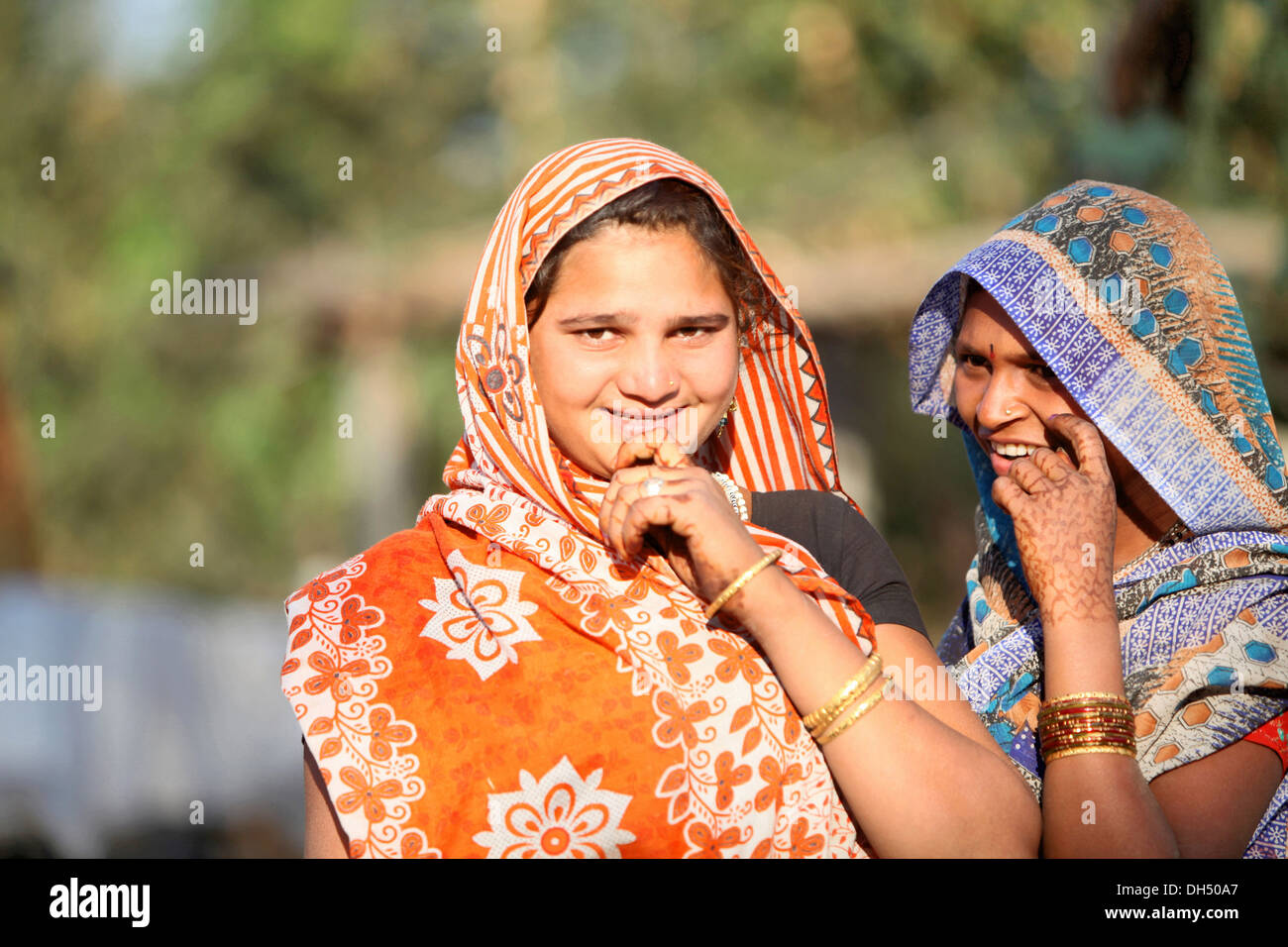 Tribal woman, Madhya Pradesh, India. Rural faces of India Stock Photo ...