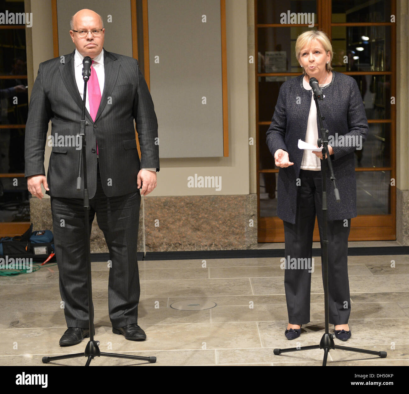 Berlin, Germany. 31st Oct, 2013. The acting German Environment Minister ...