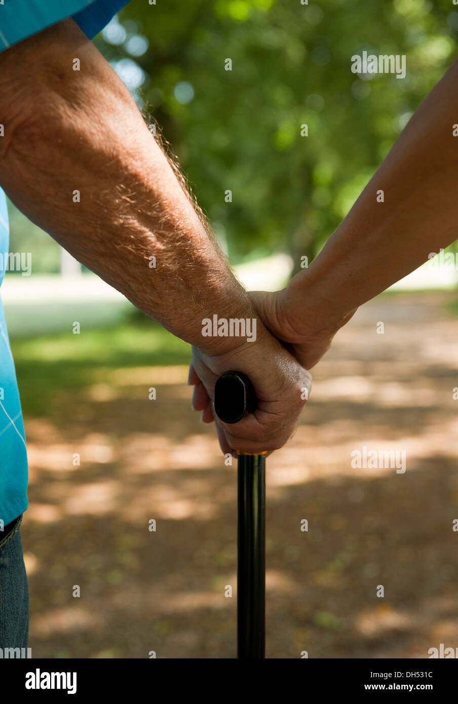 Hand old man walking stick High Resolution Stock Photography and Images ...