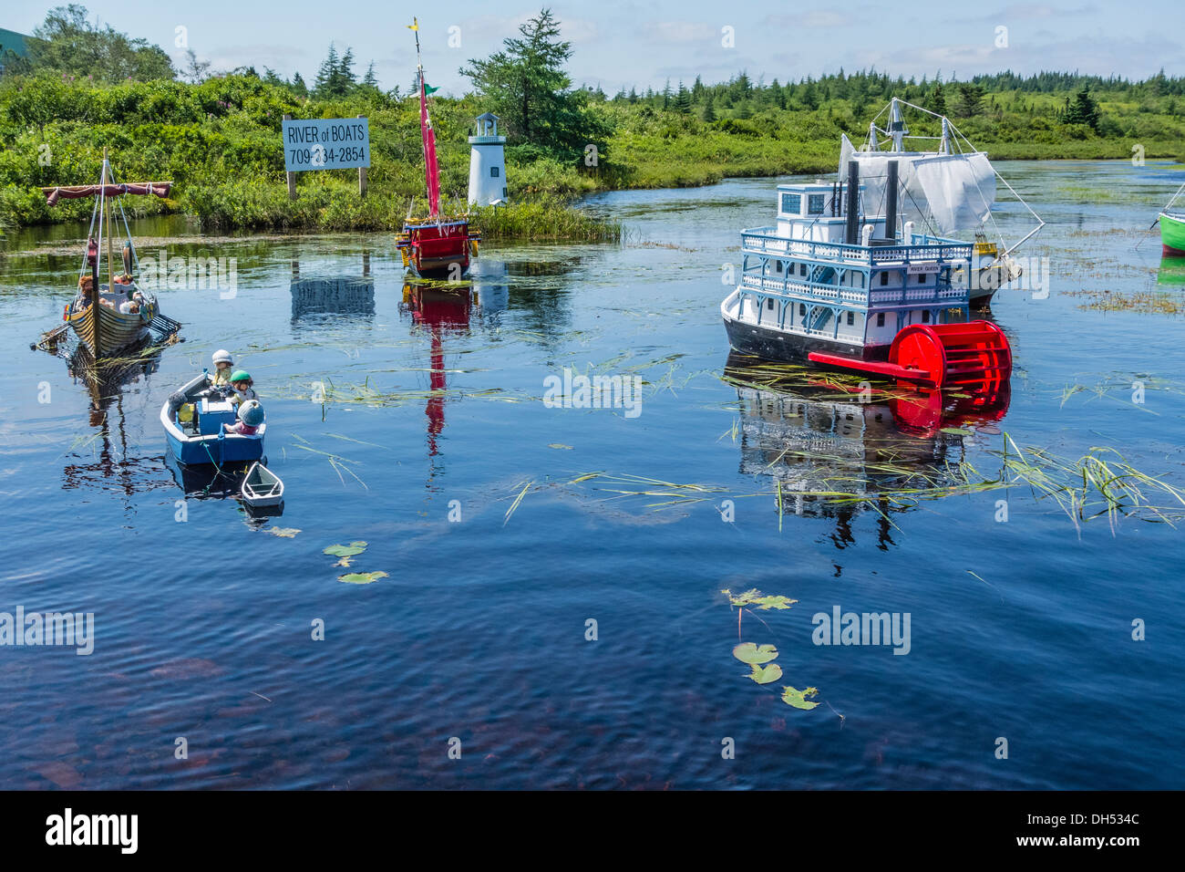 Views of Maxwell Morgan's "River of Boats," a collection of hand-made ...