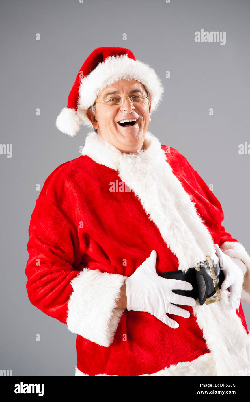 Laughing Santa Claus Stock Photo - Alamy