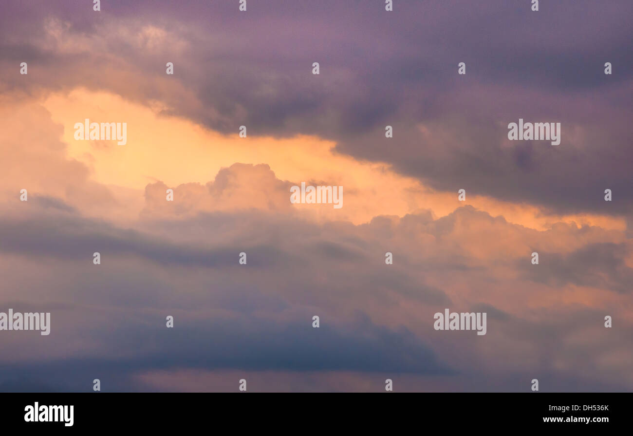 Sky full of colorful hue of sunset Stock Photo - Alamy