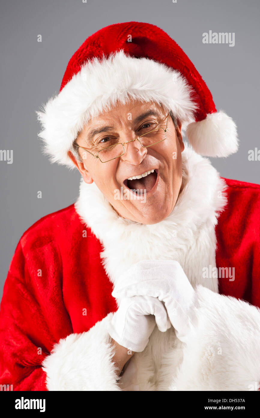 Santa Claus laughing Stock Photo - Alamy
